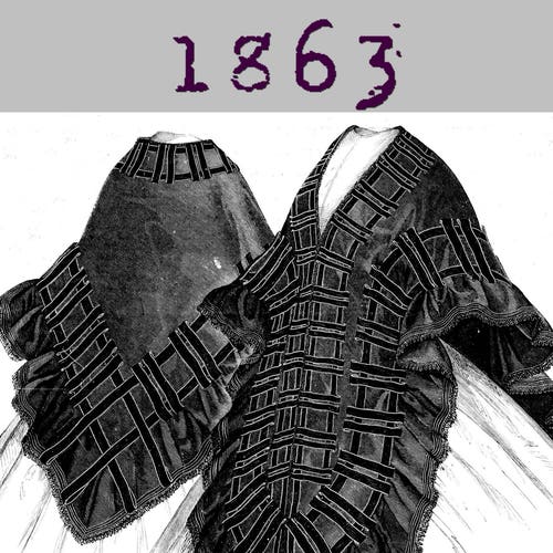 Taffeta Mantle With Velvet Trimming Victorian Reproduction - Etsy