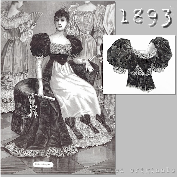 Regency Ball Gown Pattern - Etsy