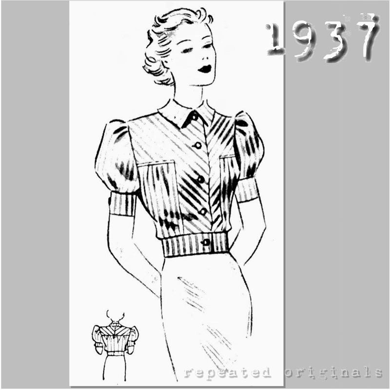 1930 Reproduction Blouse - Etsy