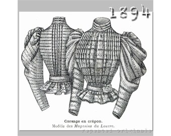 Combinations chemise and Drawers Victorian Reproduction PDF Pattern ...