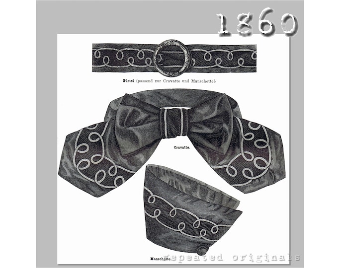 Medici Belt /19th Century Pattern/ Timeless Stitches Sewing Pattern TSA ...