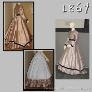 Promenade Outfit With Paletot and Underskirt - Victorian Reproduction ...