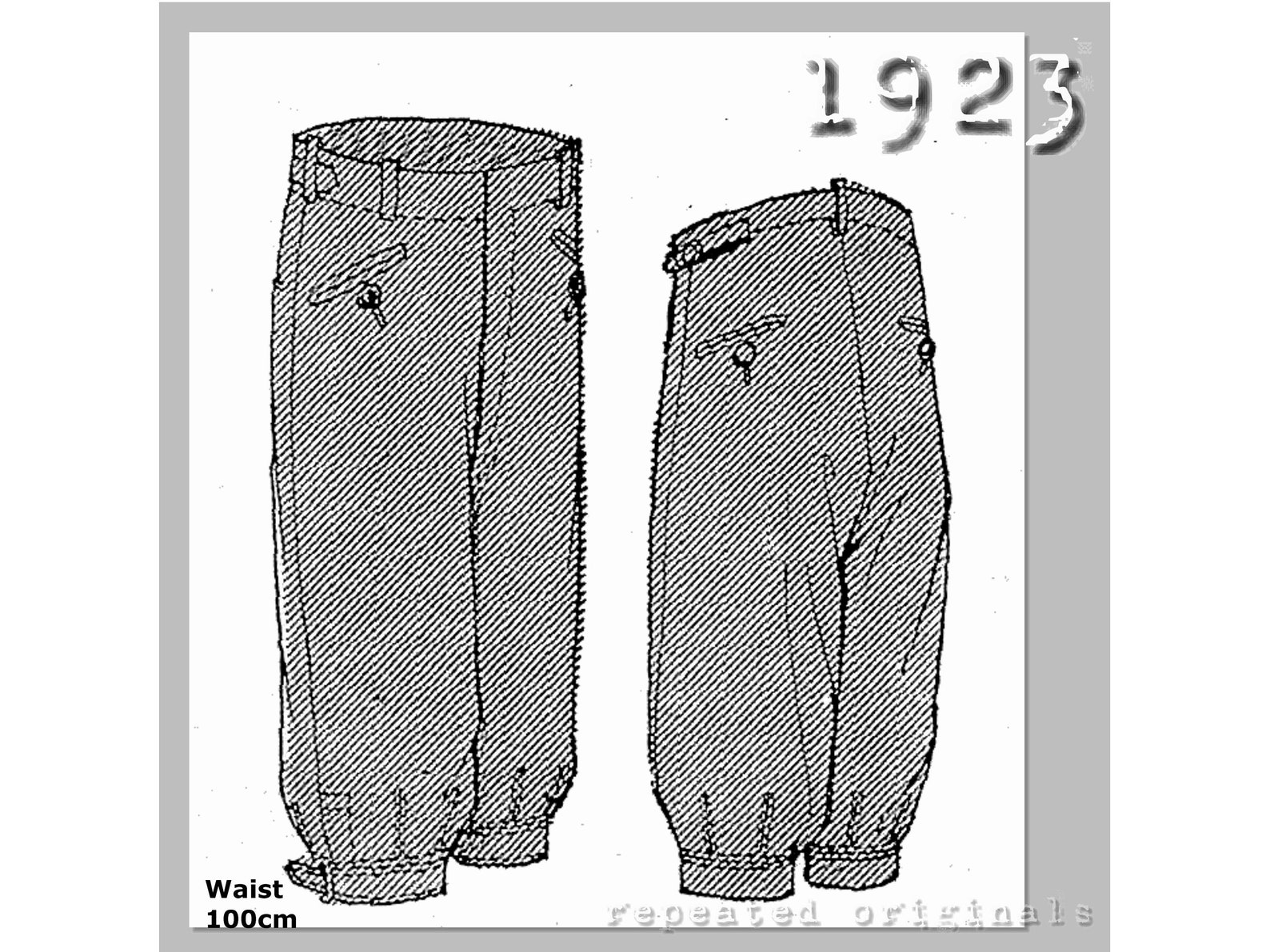 Men's Sports Knickerbockers or Plus Fours Vintage Reproduction PDF ...