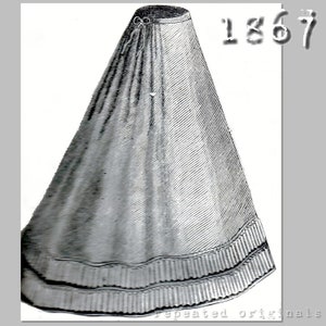 Promenade Outfit With Paletot and Underskirt Victorian - Etsy