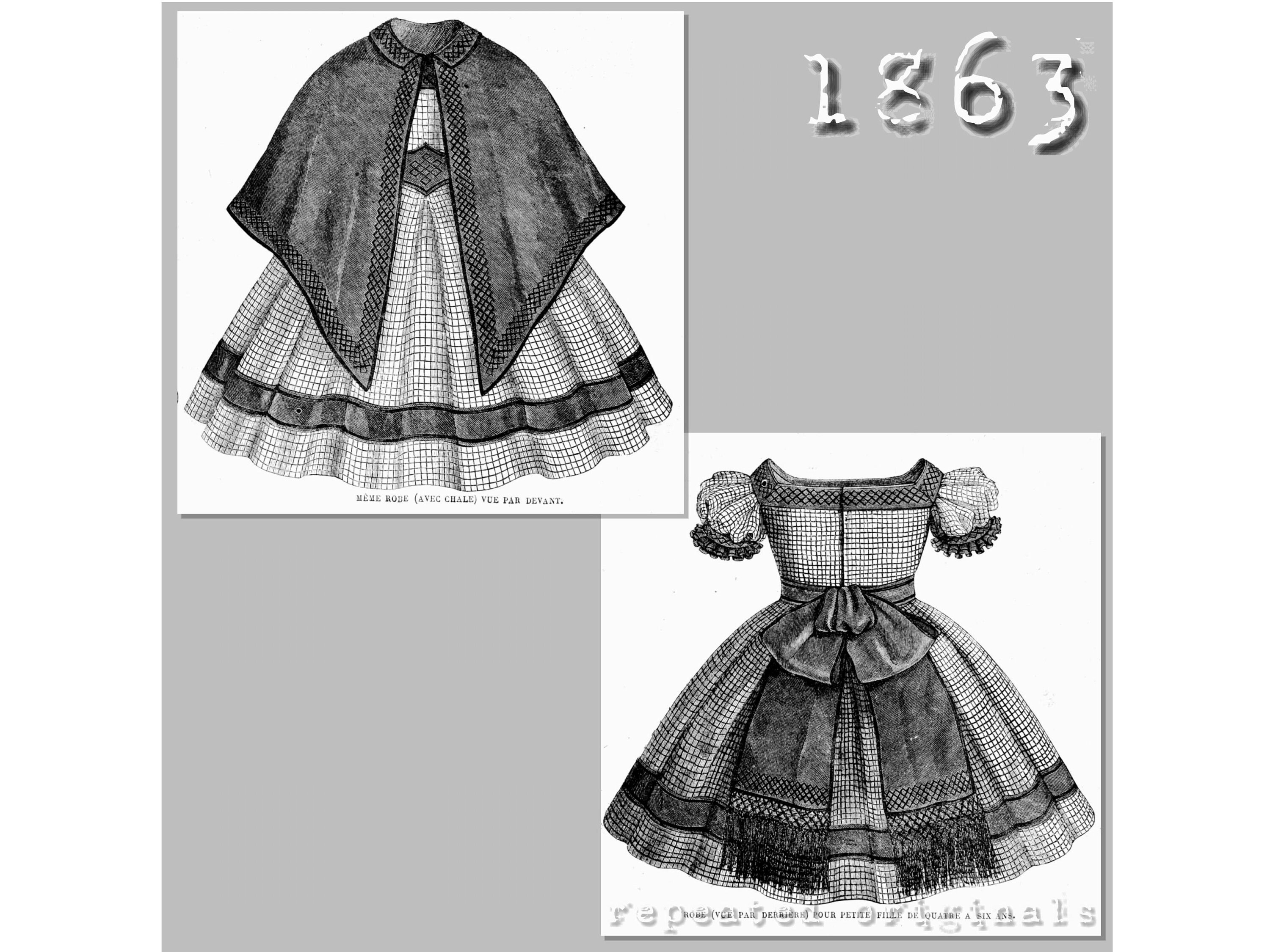 Dress and Cape for a Girl Aged 4 to 6 - Victorian Reproduction PDF ...