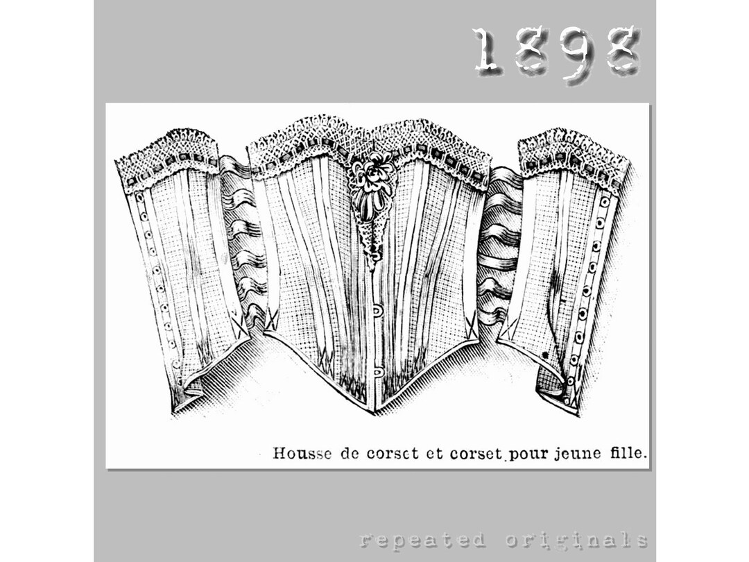Corset Victorian Reproduction PDF Pattern 1890's Made From Original ...