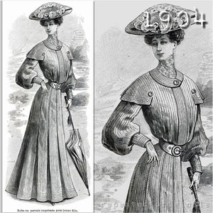 Simple Suit for a Lady Edwardian Reproduction PDF Pattern 1900's Made ...