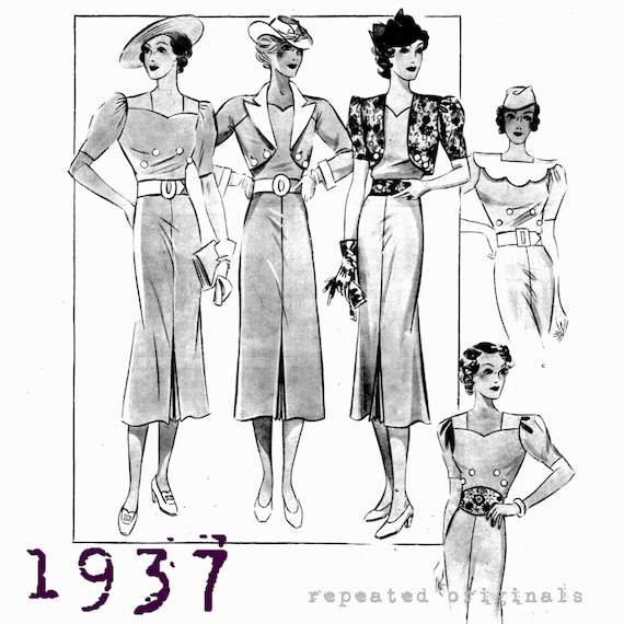 Simple Transformation Dress Vintage Reproduction PDF Pattern - Etsy