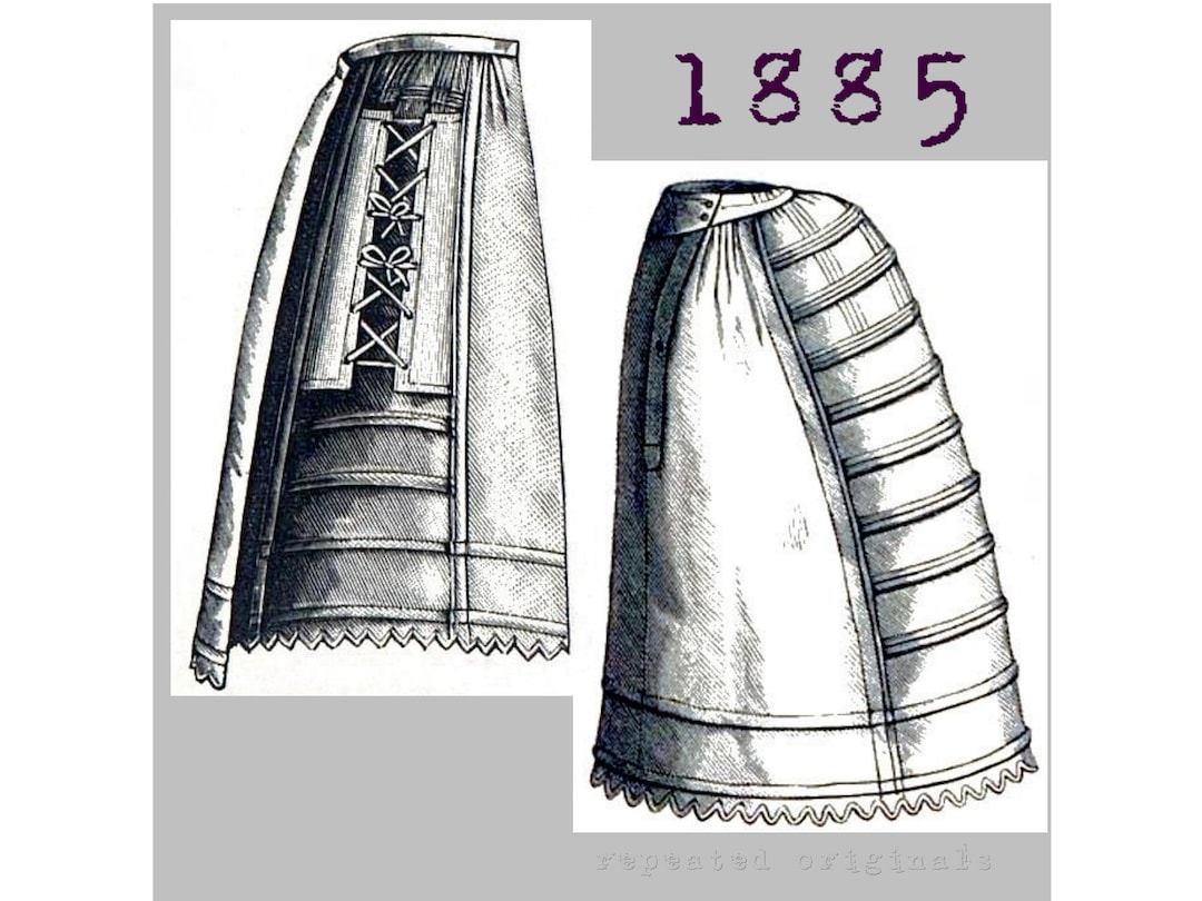 Crinoline or Bustle Petticoat - Victorian Reproduction PDF Pattern ...
