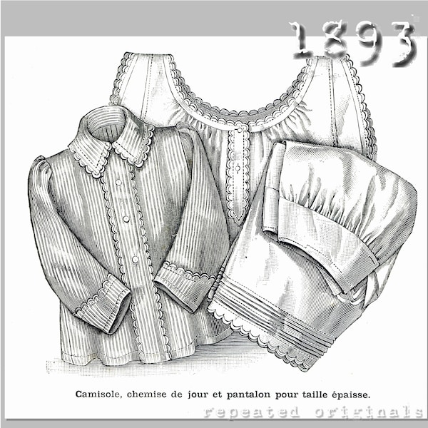Victorian Chemise and Drawers - Etsy
