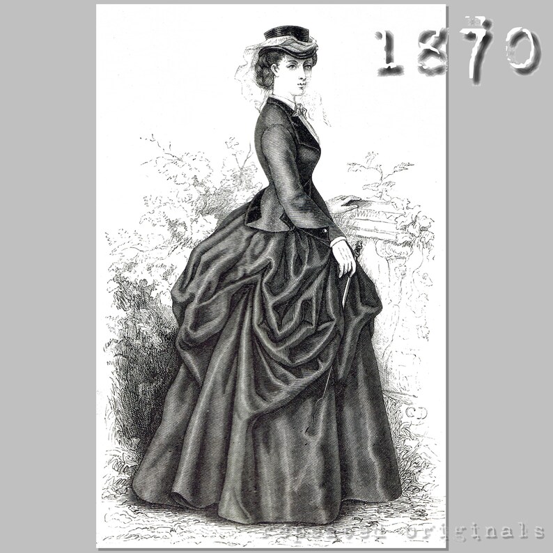 Riding Habit jacket and Skirt Victorian Reproduction PDF - Etsy