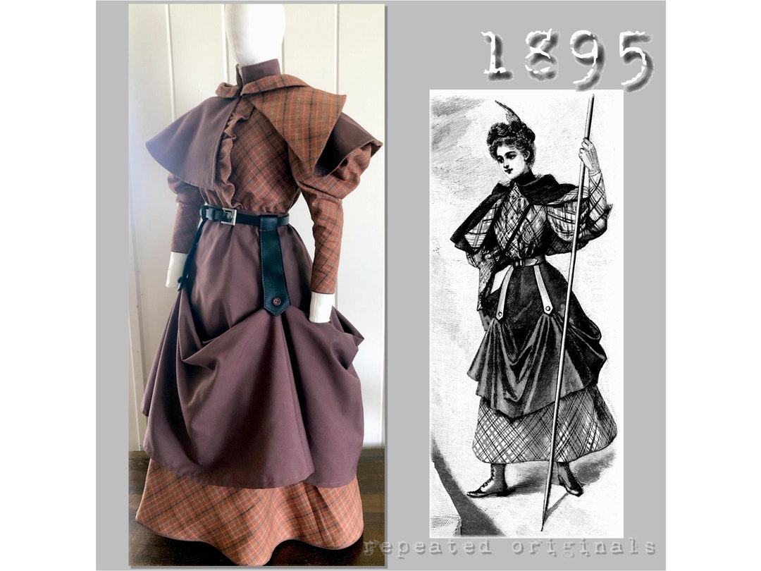 Hiking/walking/mountaineering Outfit Victorian Reproduction PDF Pattern ...