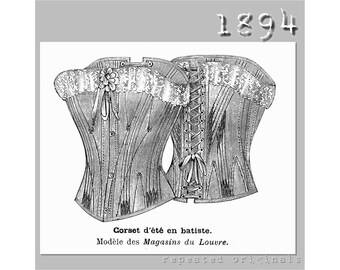 Combinations chemise and Drawers Victorian Reproduction PDF Pattern ...