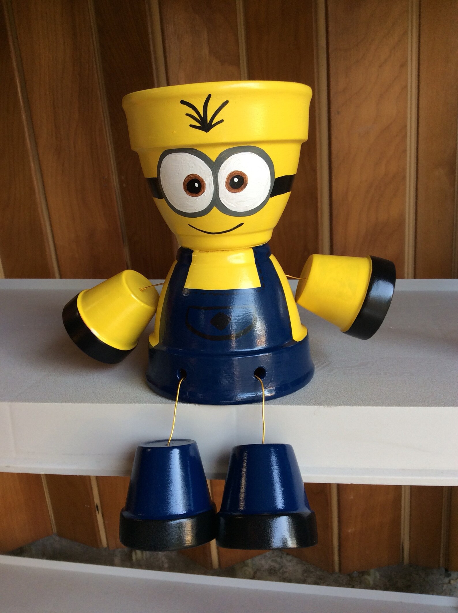 Hand painted/ minions/ terra cotta plant pot/ planter/ clay | Etsy