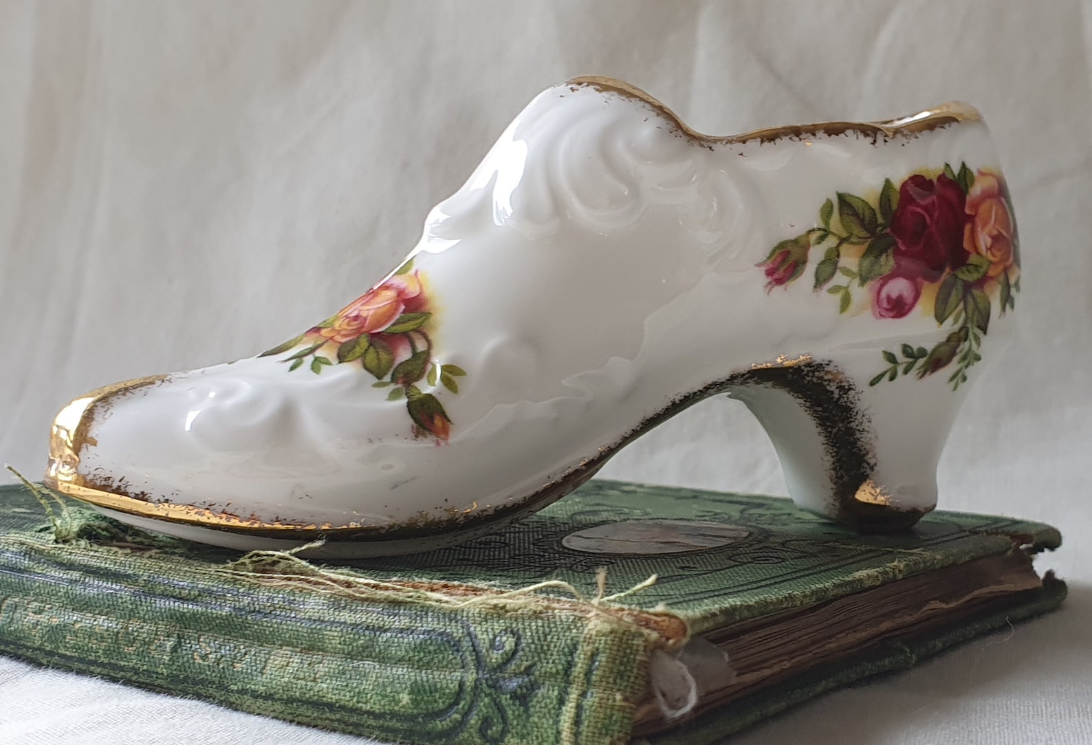 Vintage English Royal Albert Old Country Roses Shoe - Etsy