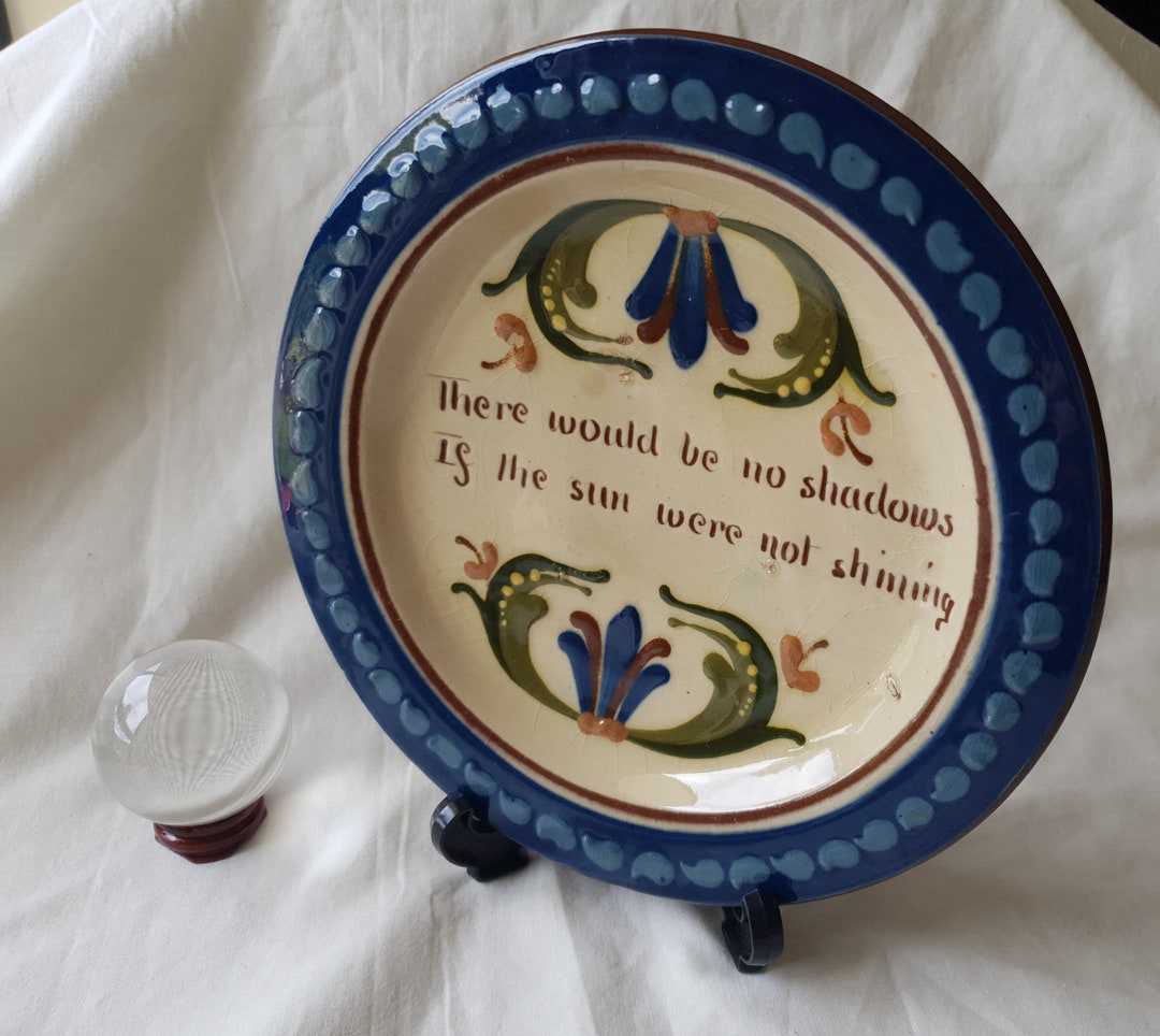 Vintage Longpark Torquay Mottoware Art Nouveau Style Display Pottery ...