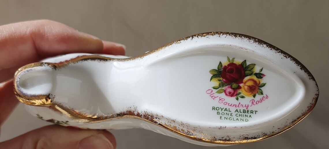 Vintage English Royal Albert Old Country Roses Shoe - Etsy