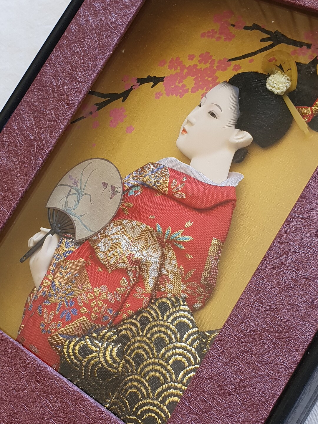Vintage Geisha Shadow Box Diorama Wall Hanging, Japanese Home Decor - Etsy