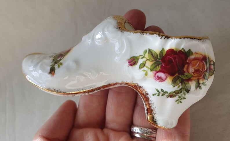 Vintage English Royal Albert Old Country Roses Shoe - Etsy