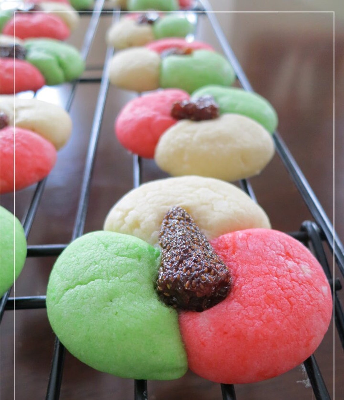 Tri-color Christmas Cookies Recipe - Digital PDF Download - Etsy