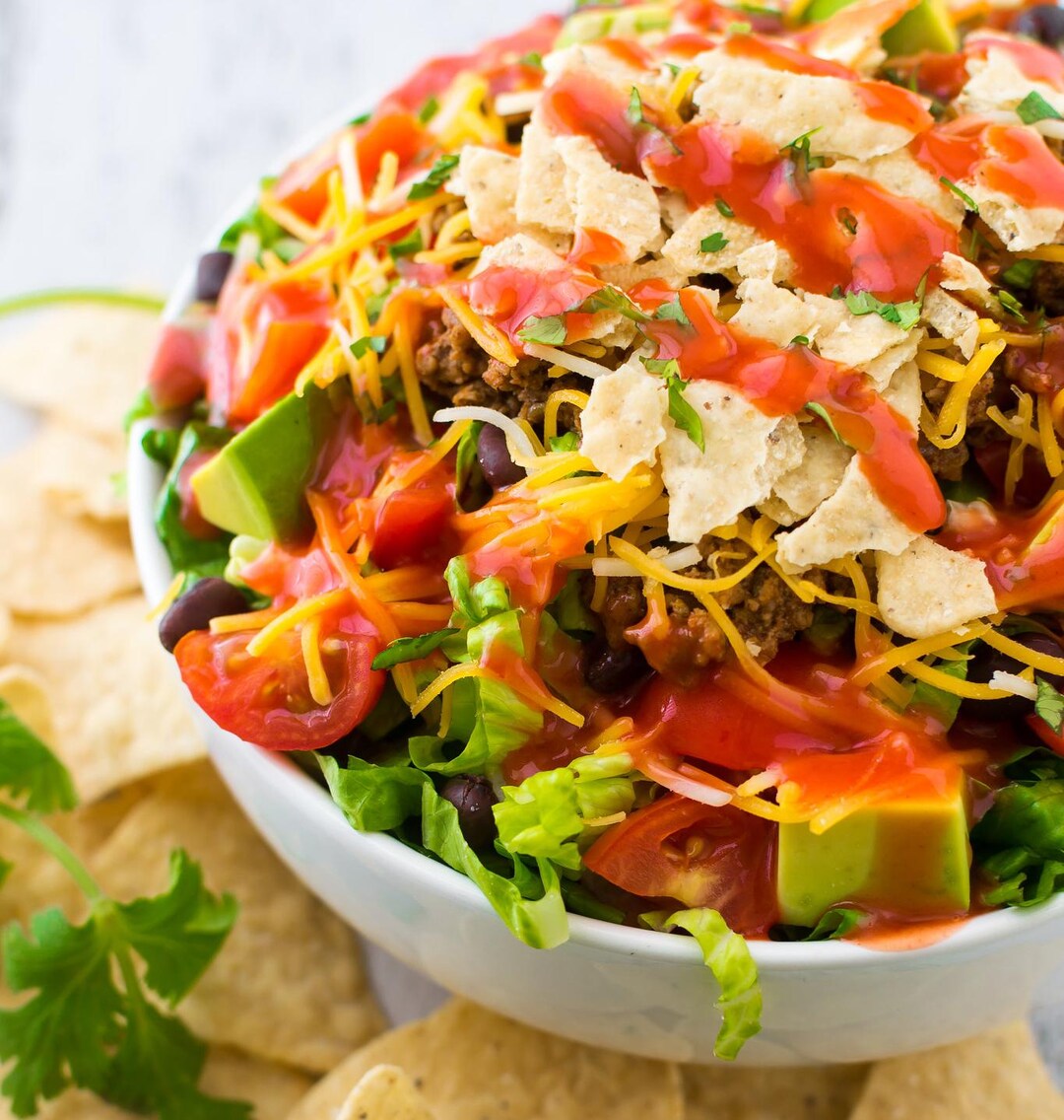 Taco Salad Recipe - Digital PDF Download - Etsy