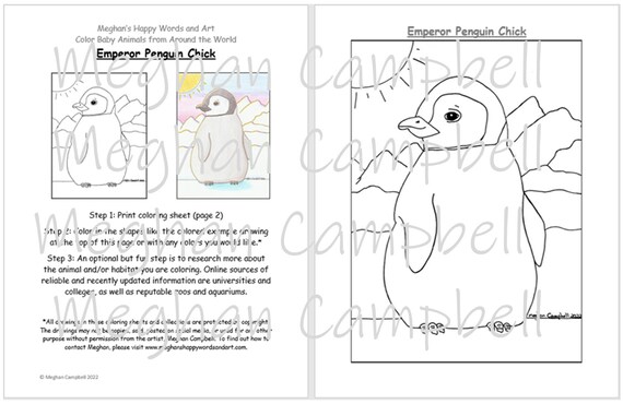 Emperor Penguin Coloring Page