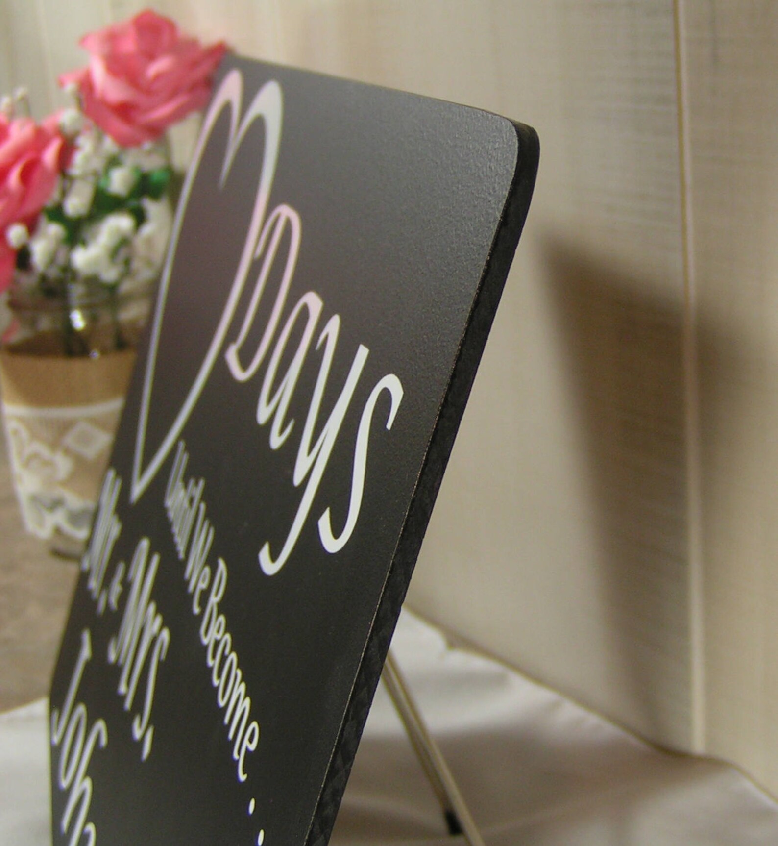 Wedding Countdown Sign Wedding Day Countdown Wedding Countdown - Etsy