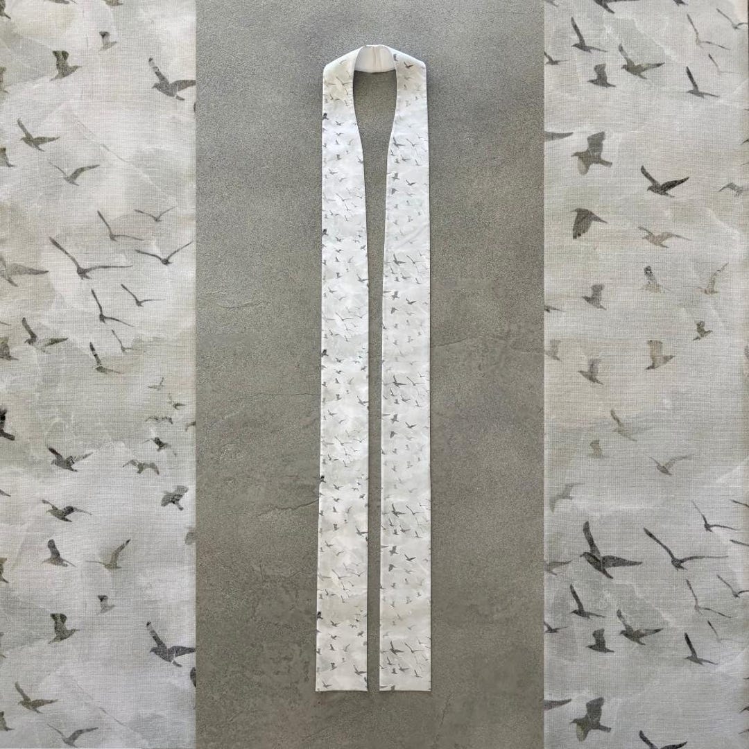 Modern White Clergy Stole for Christmas, Easter, or Festivals - W18 - Etsy