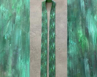 Modern Green Clergy Stole for Ordinary Time G20 - Etsy