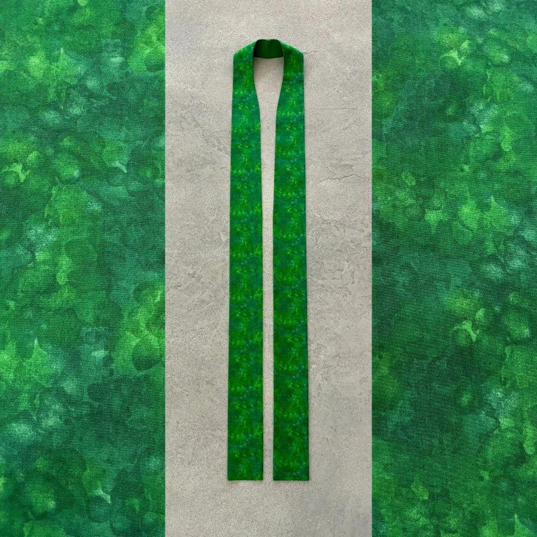 Modern Green Clergy Stole for Ordinary Time - G24 - Etsy