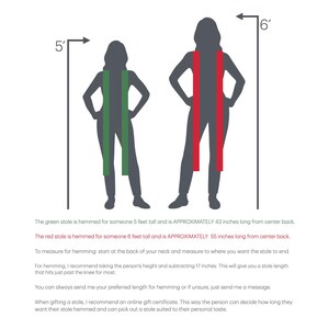 Modern Red Clergy Stole for Pentecost, Reformation and Ordination Gift ...