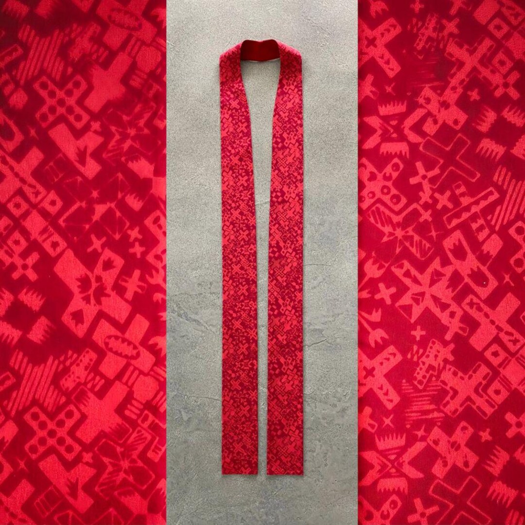 Red Clergy Stole for Pentecost, Reformation or Ordination Gift - R12 - Etsy