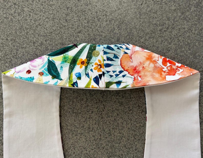 Modern White Floral Clergy Stole for Christmas, Easter, Festivals or ...