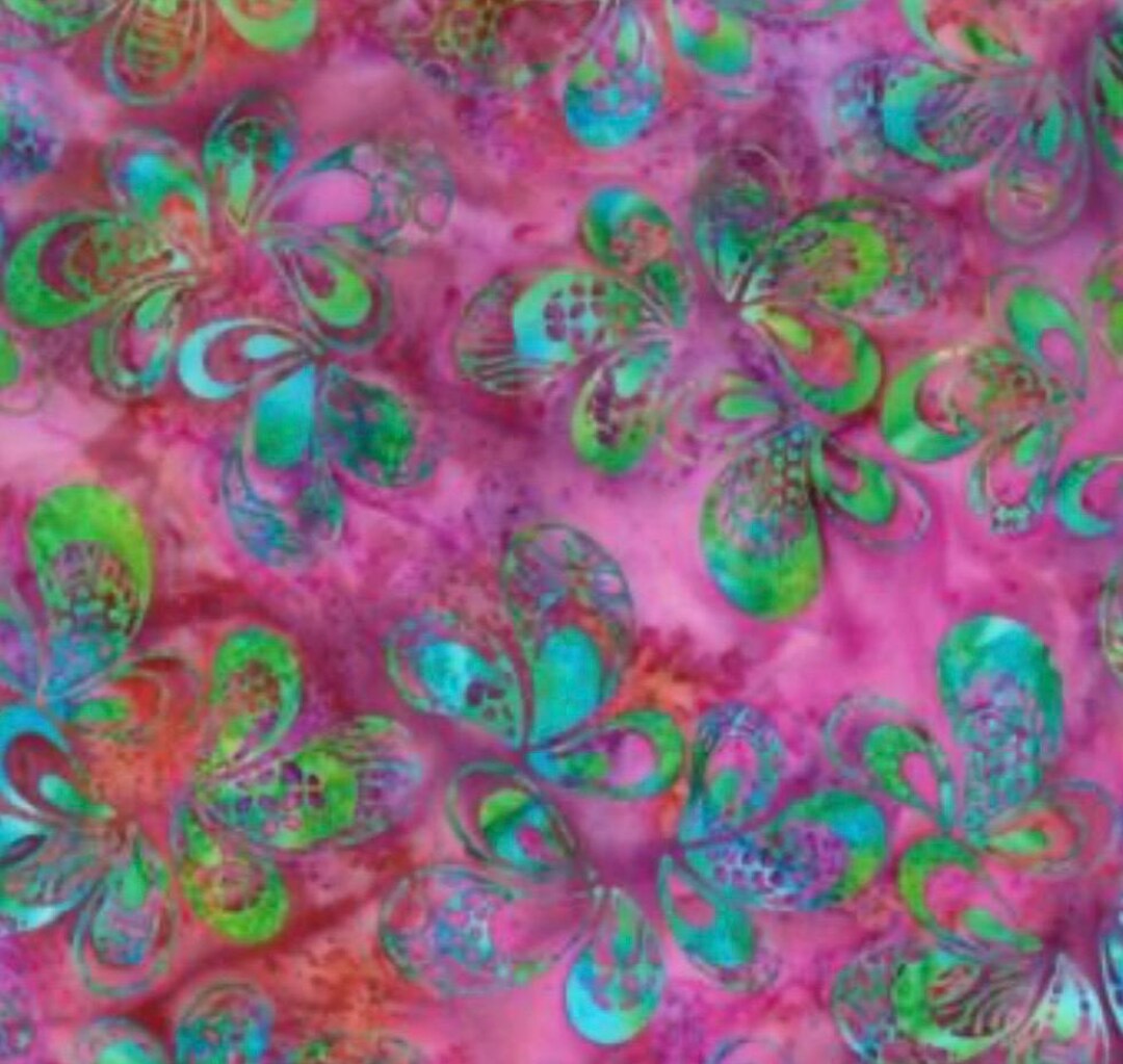 Mckenna Ryan Pink Fabric Line by Hoffman Batiks 474 Punch- 1/2 Yard Cut ...