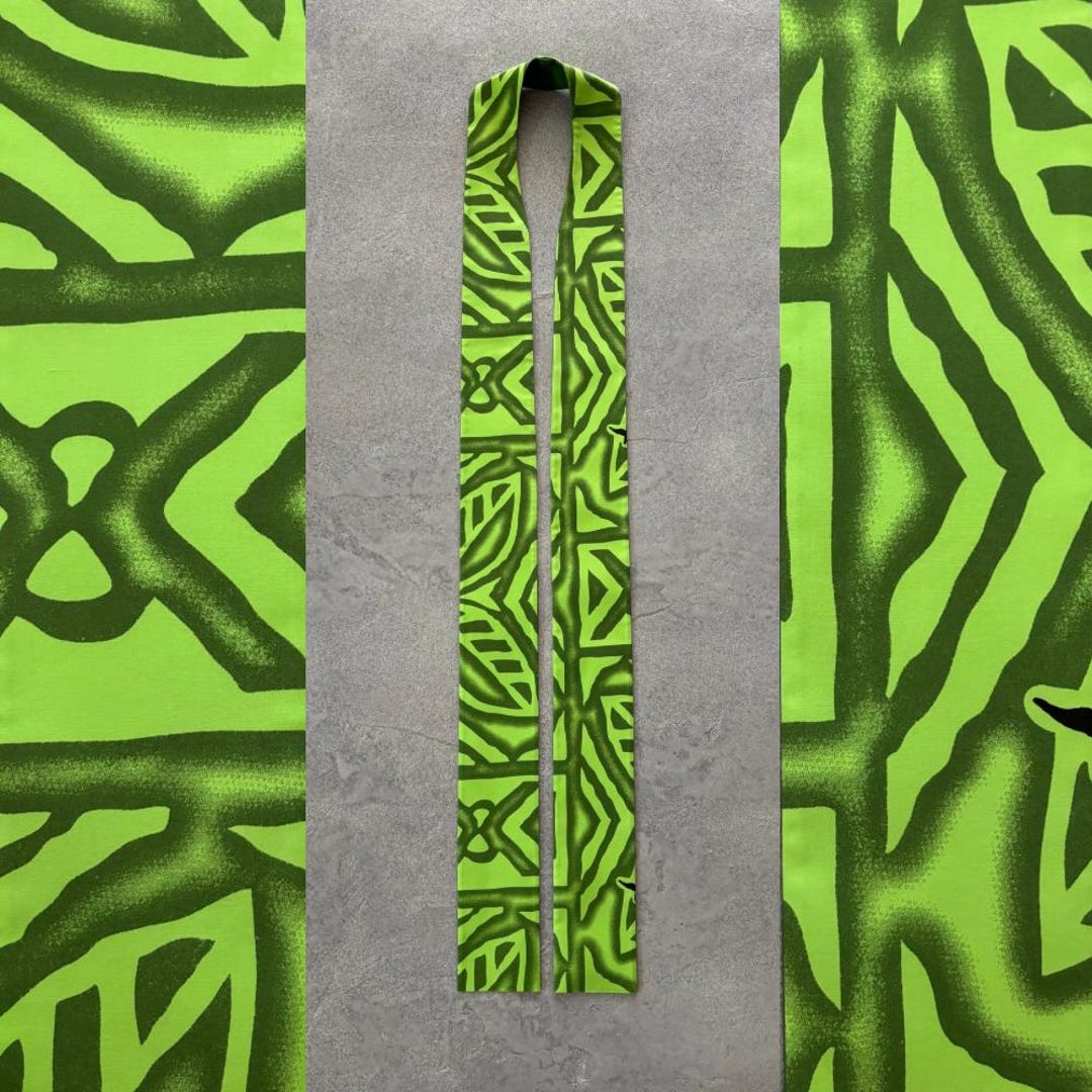 Modern Green Clergy Stole for Ordinary Time Hawaiian Fabric - G30 - Etsy