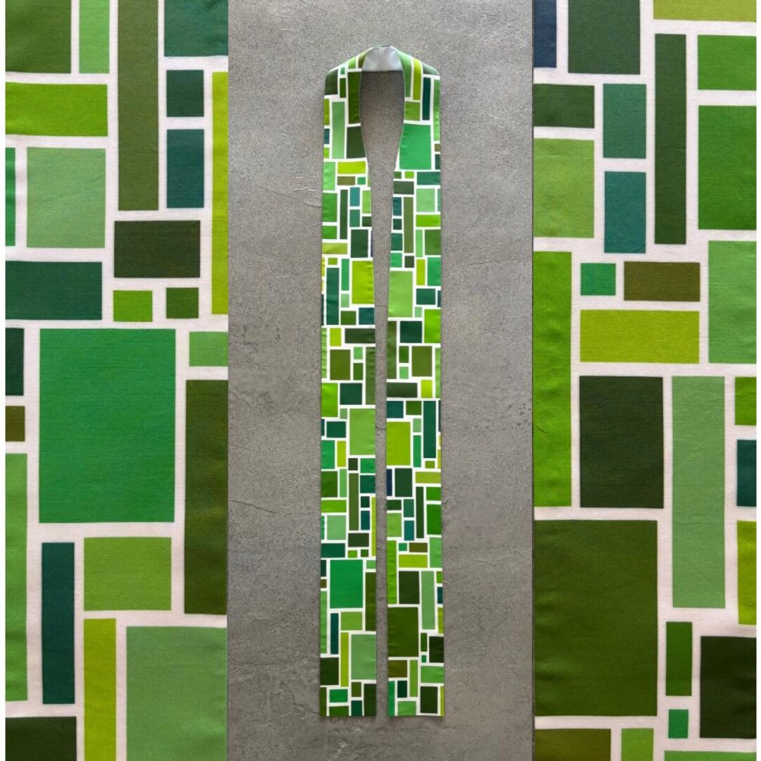 Modern Green Clergy Stole for Ordinary Time - G39 - Etsy
