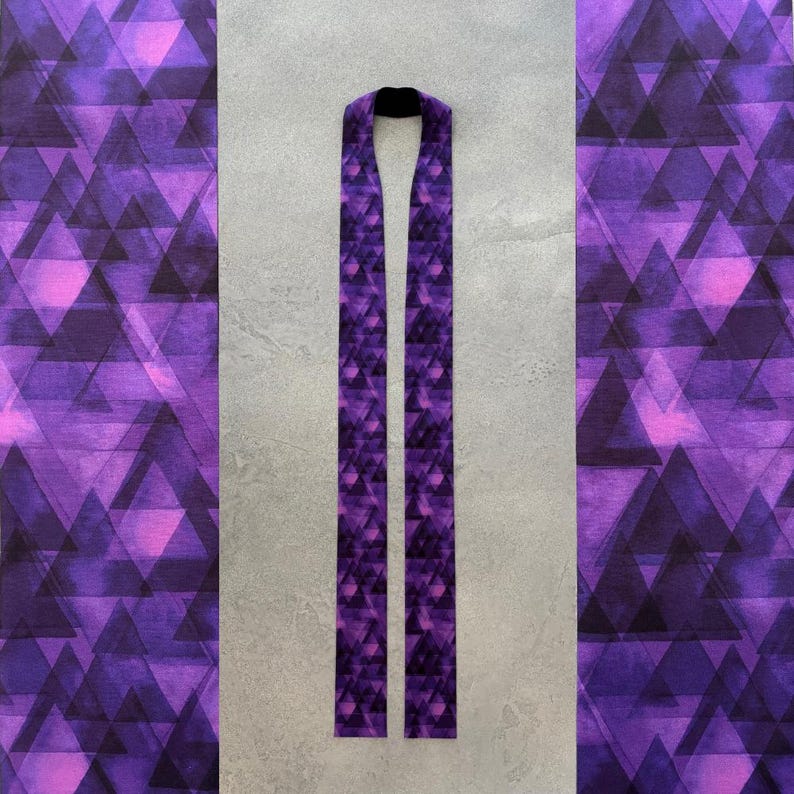 Modern Purple Clergy Stole for Lent - P27 - Etsy