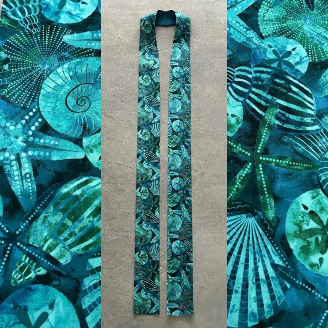 Modern Blue Clergy Stole for Advent - B6 - Etsy