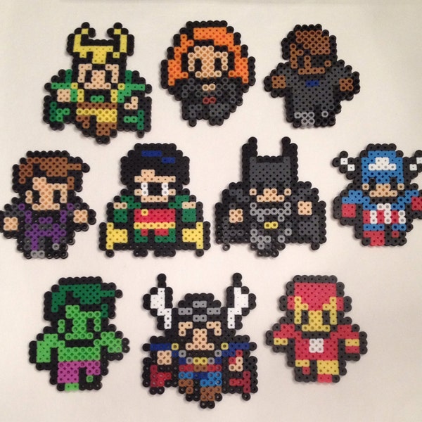 Superhero Perler - Etsy