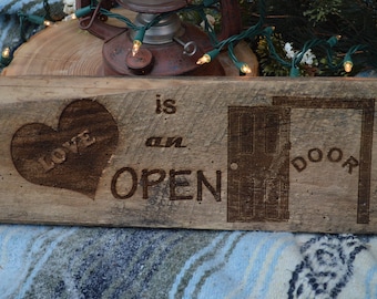 Love is an open door | Etsy