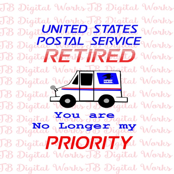 Postal Retired SVG USPS Retired Cut File Postal Gift Idea | Etsy