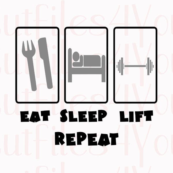 Eat Sleep Lift - Etsy