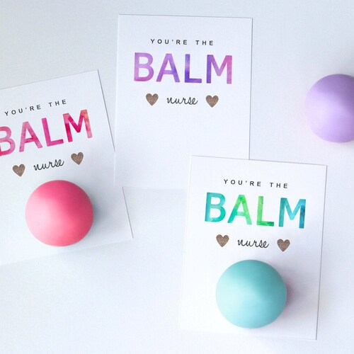 Appreciation Gift Tag Thank You You're the Balm Teacher - Etsy