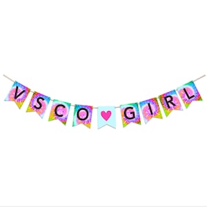 VSCO Banner Tie-dye. VSCO Party. VSCO Girl Banner. Slumber - Etsy