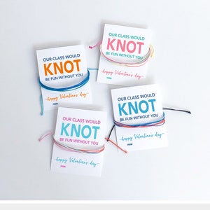 Bracelet Valentine TAGS Multi. Friendship Bracelet Classroom Valentines ...