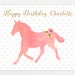 Custom Pony Sign. Custom Horse Sign. Horse Party Printables. Watercolor ...