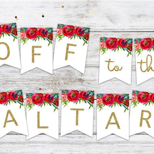 Off to the Altar Banner. Kentucky Derby Banner. Derby Party - Etsy