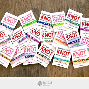 Bracelet Valentine TAGS Friendship Bracelet. Kids Valentines. Classroom ...