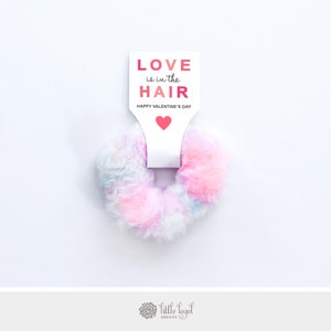 Girl Valentines Tag. Teen Tween Love is in the Hair. Like You a Bunchie ...