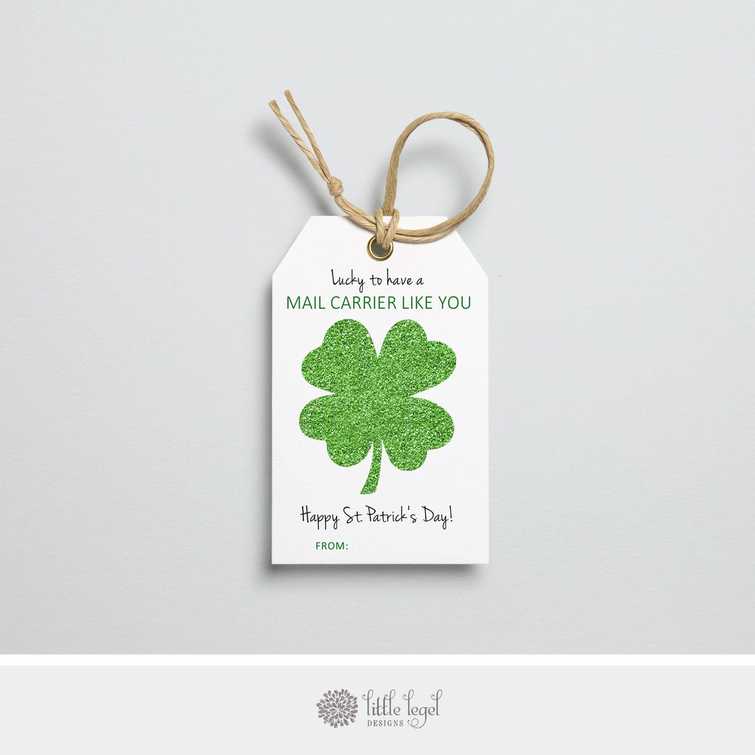 St. Patrick's Day Tag. St Patrick's Printable Gift Tag. Neighborhood ...
